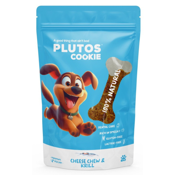 PLUTOS Cookies - Ciasteczka dla psa ser & kryl - 120g | sklep psiedobre.pl